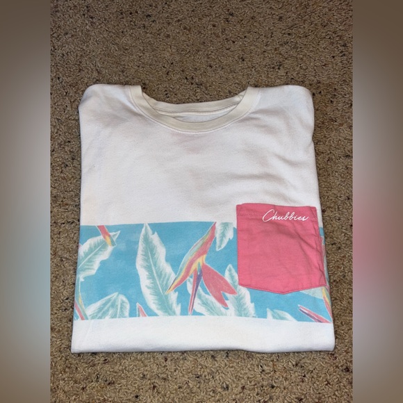 chubbies | Shirts | Chubbies White Shirt Medium | Poshmark